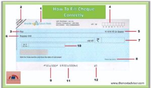 How To Fill Cheque Correctly - The Next Advisor
