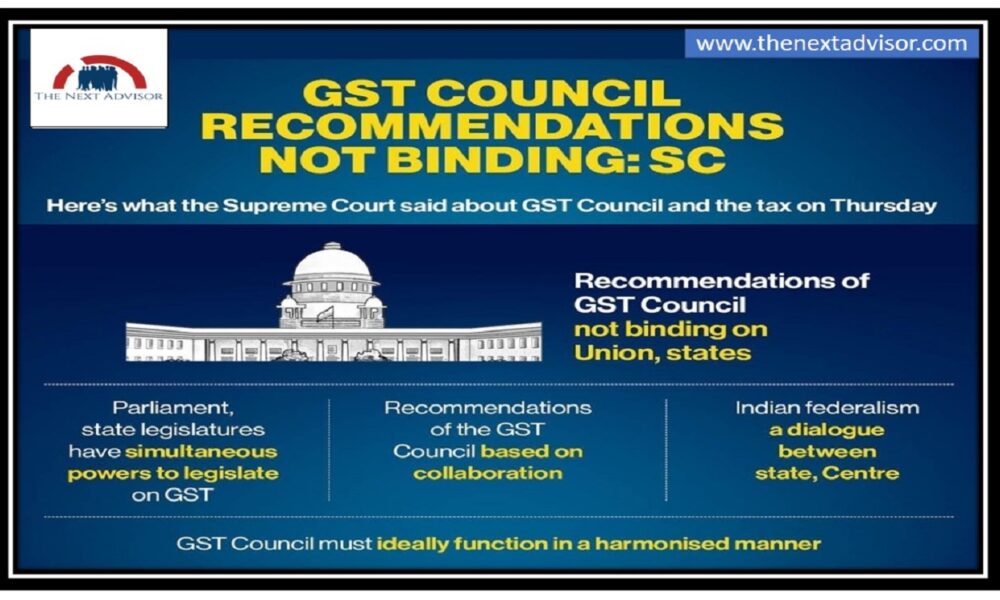 GST Council - The Next Advisor
